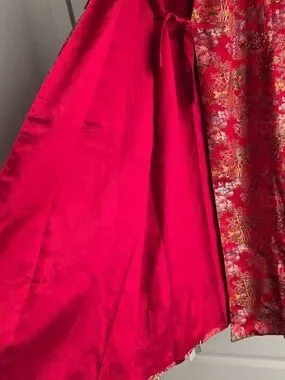 Peony Shanghai | Intimates & Sleepwear | Vintage Robe Royal Red Peony ...
